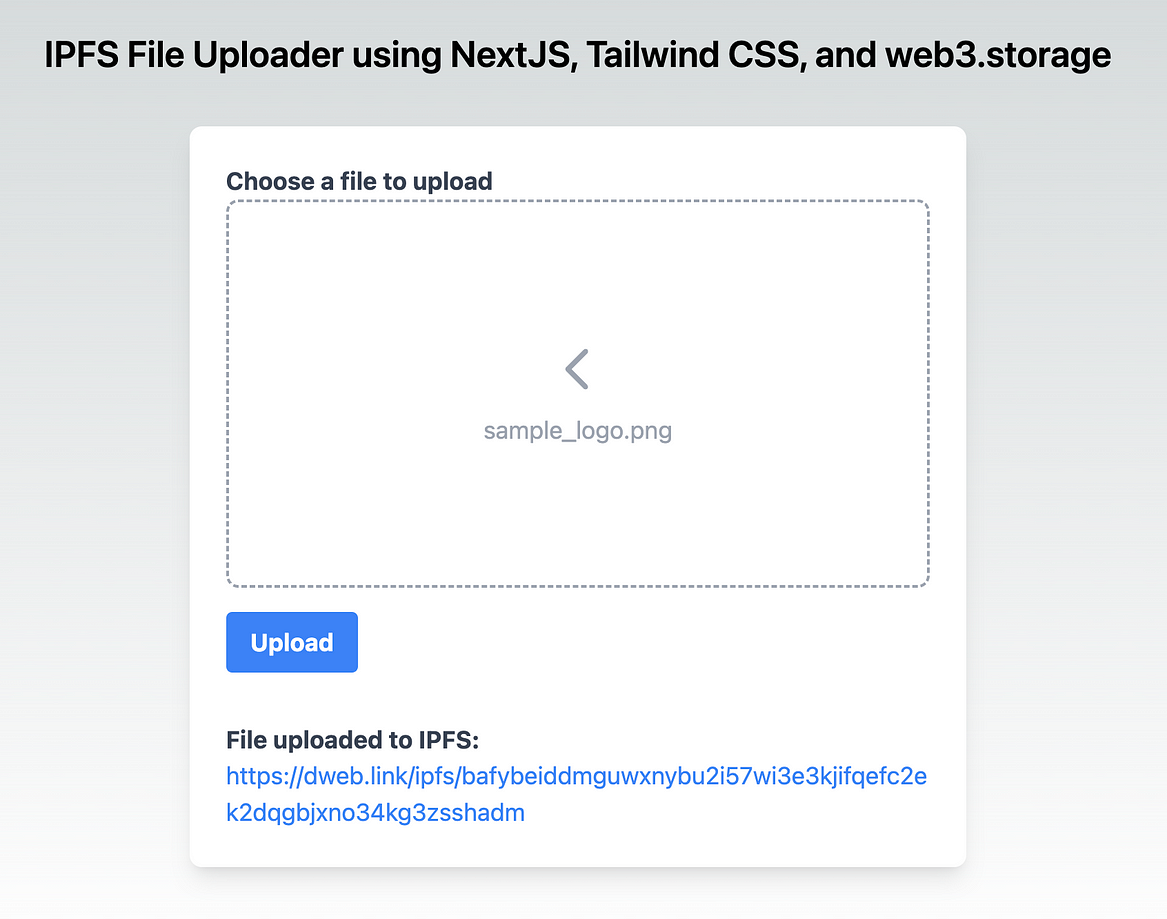 Building a Decentralized IPFS File Uploader with NextJS and web3.storage | by Muhans Abdullah ...