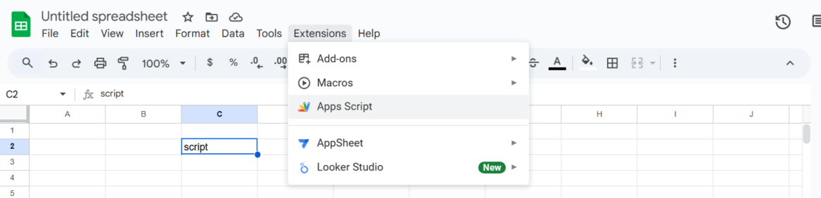 小技巧:透過Google Appscript與排程實現寄信自動化. 首先進到google docs 建立一個空白的spreadsheet | by ASyn | Medium