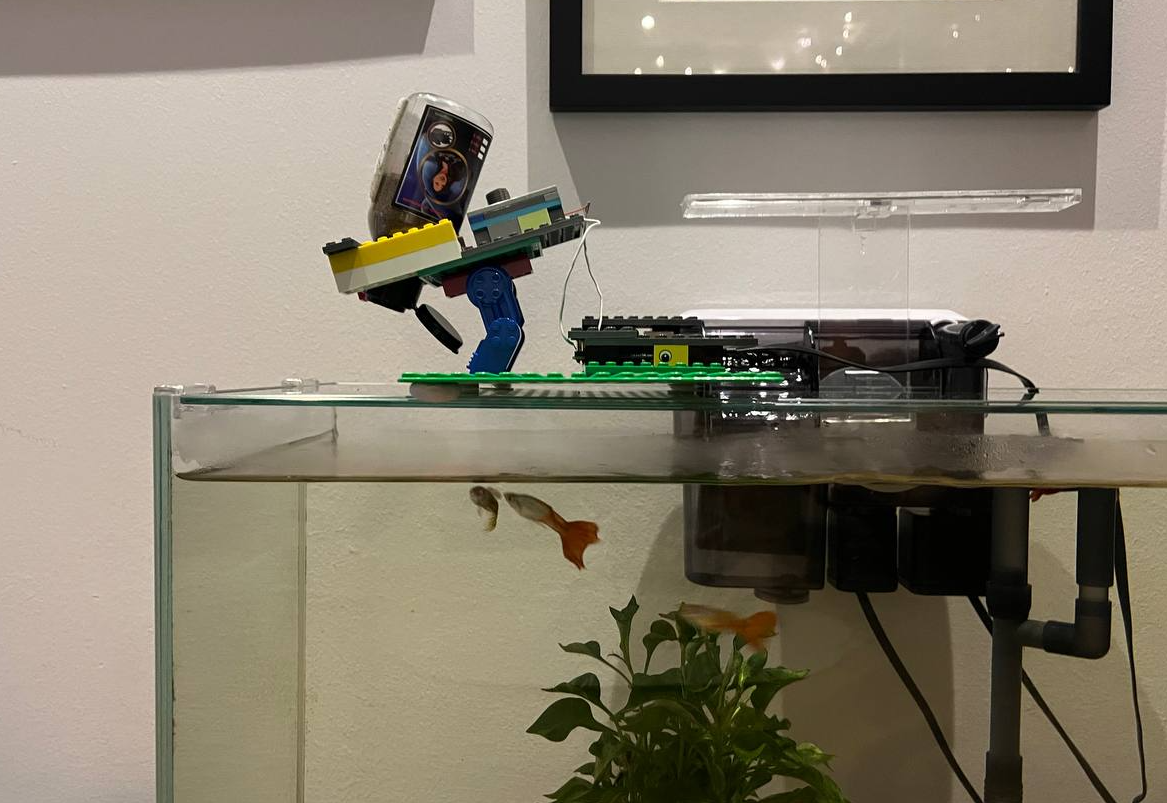 Building a fish tank auto feeder using Lego, RaspberryPi, Python, and ...