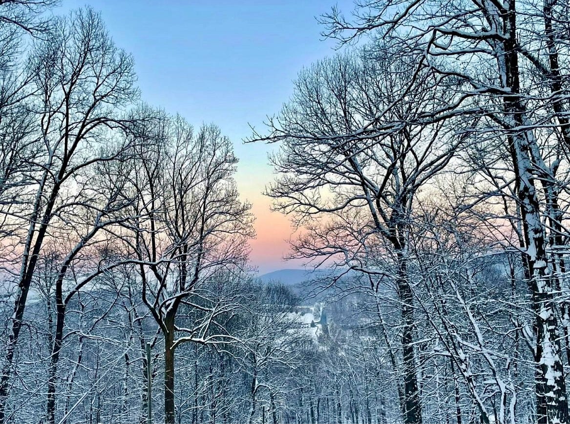 Sunsets, in any season, remind us of the beauty in the world. Even on ...