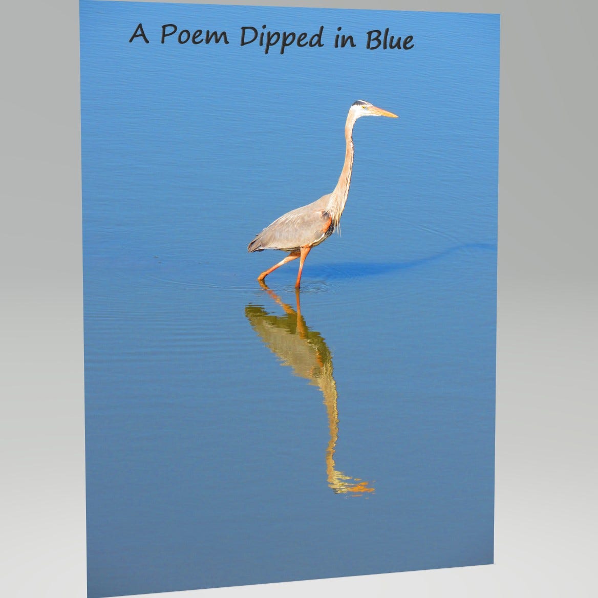 A Poem Dipped in Blue - Paper Poetry - Medium