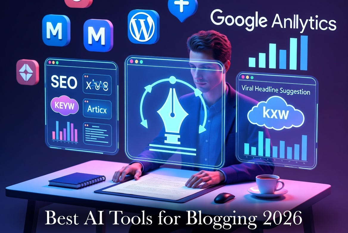 How to Use AI for Blogging in 2026: 12 Tools That Built My 6-Figure ...