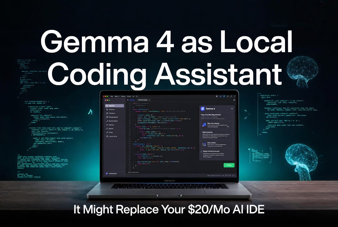 I Ran Google’s New Gemma 4 as a Local Coding Assistant — It Might ...