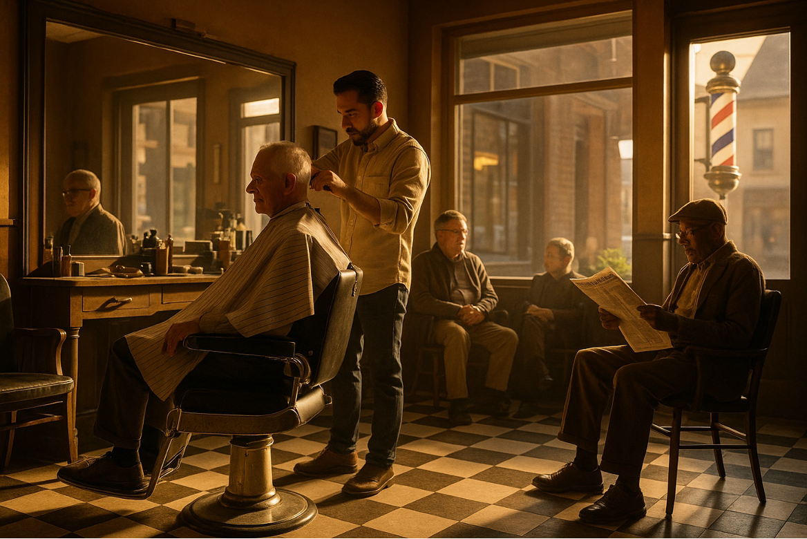 The Chair That Never Emptied. Inside the barbershop where generations ...