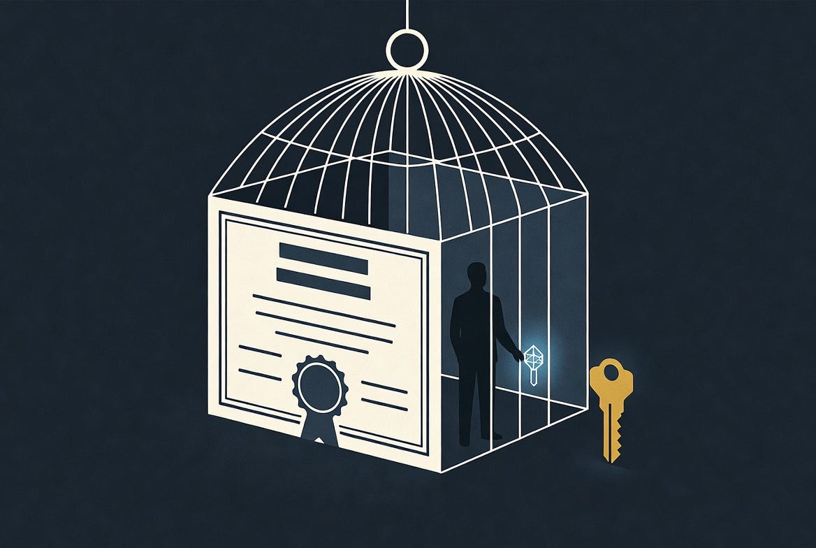 Why Credentials Become Prisons (And the One Action That Opens the Door ...