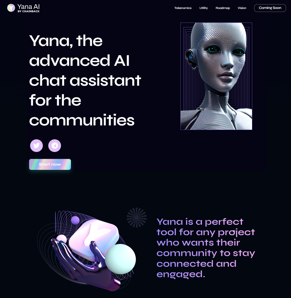 💎Yana AI $YANA Webpage Reveal - Chainback - Cloud Computing - Medium