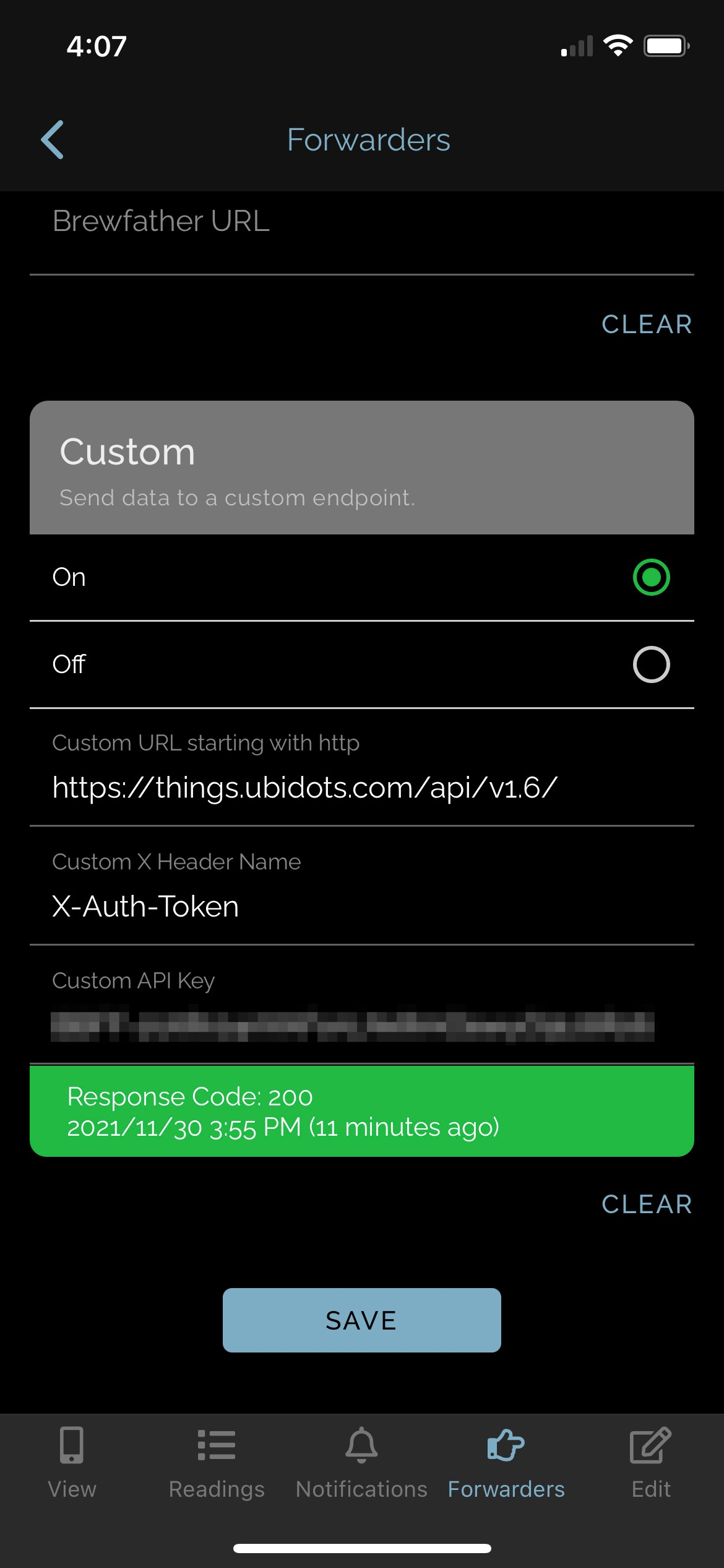 BrewBench App — Ubidots Forwarder - BrewBench - Medium