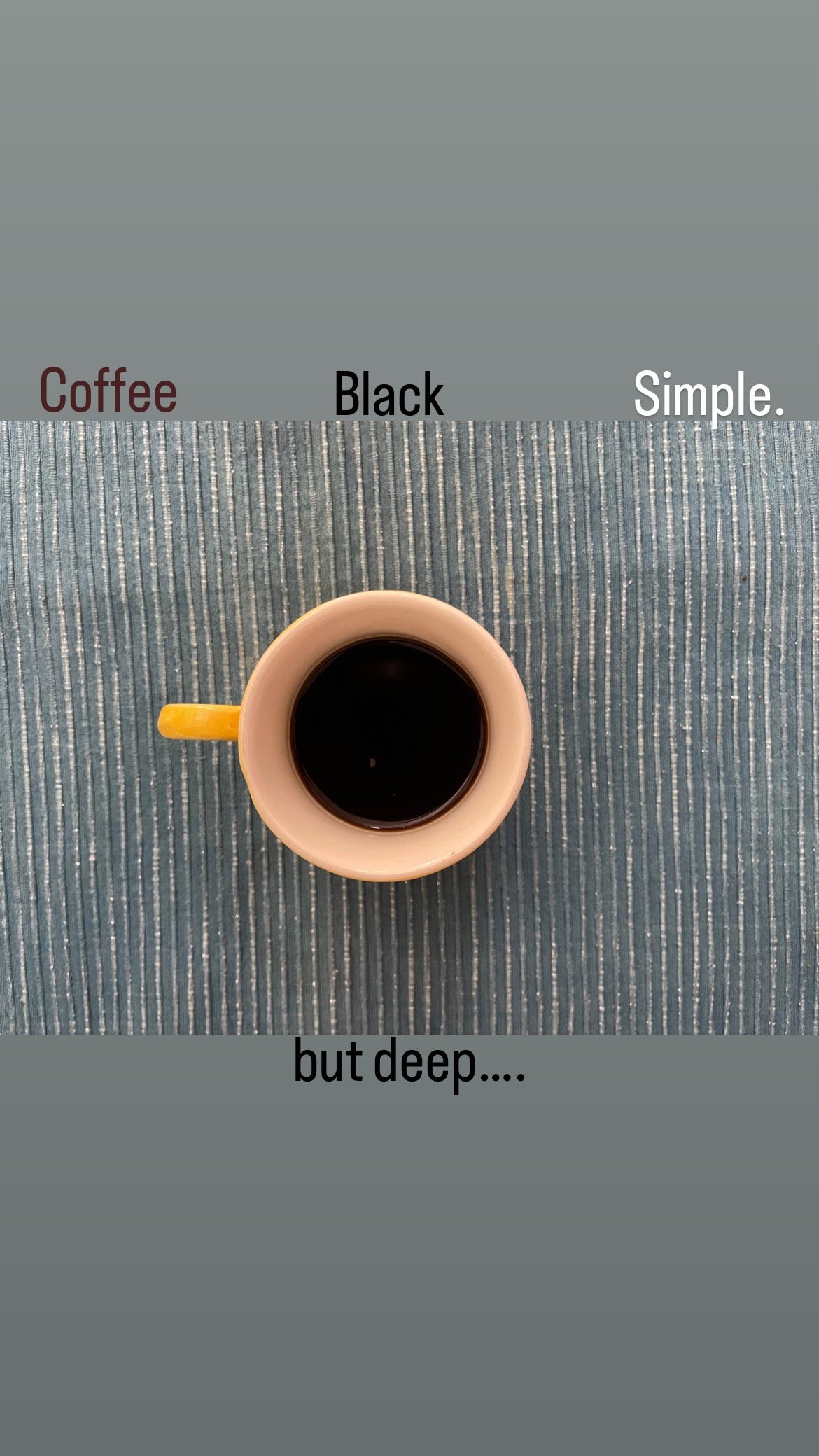 Deep Black Coffee - satish warrier - Medium