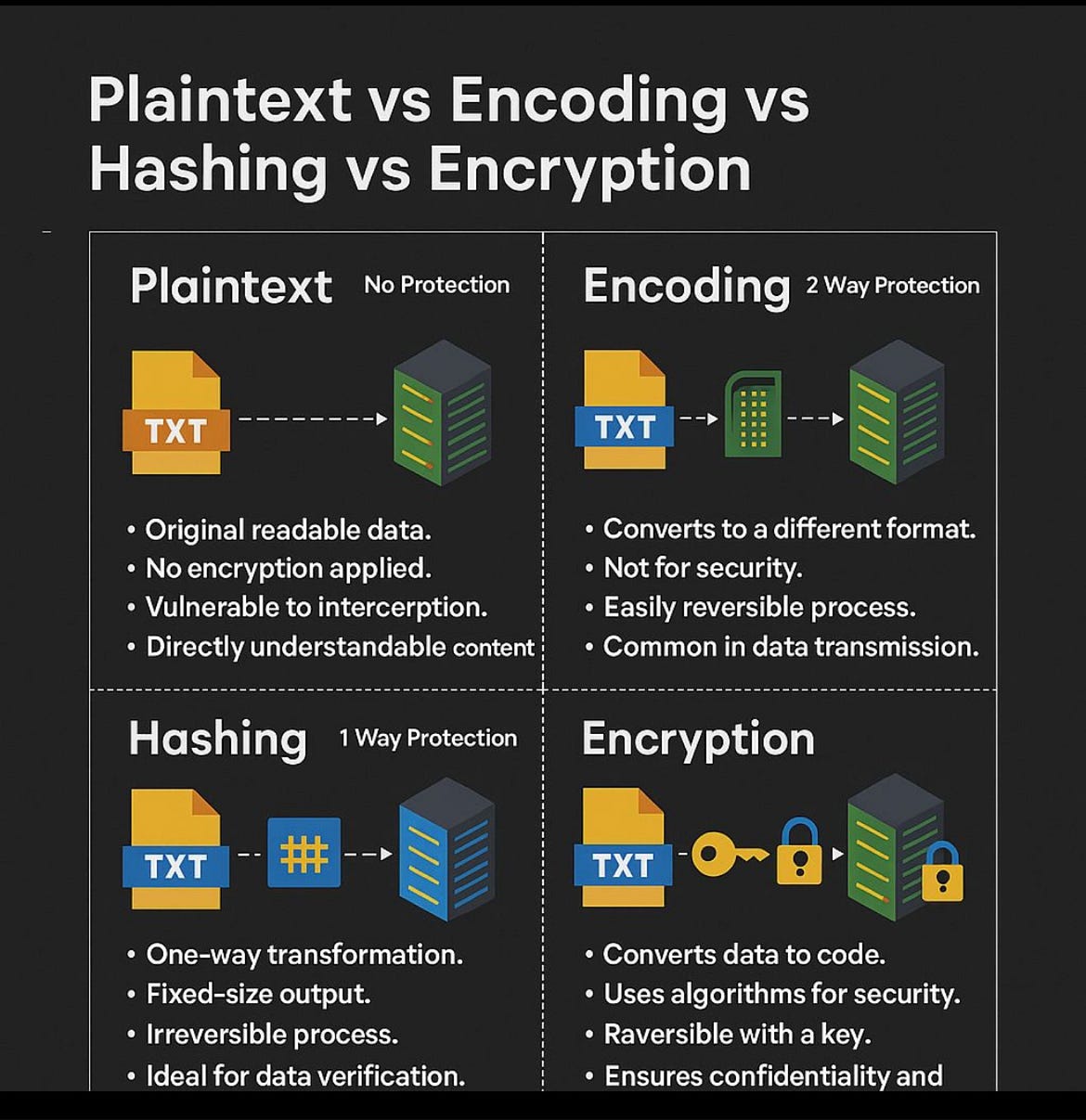Plaintext, Encoding, Hashing & Encryption – Explained with examples | by Dushyant Singh ...
