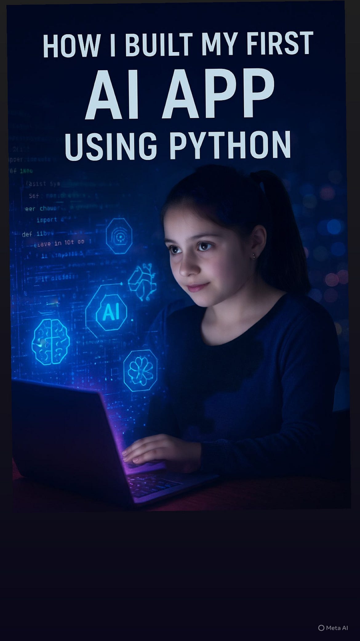 How I Built My First AI App Using Python (Step-by-Step Guide) | by ...