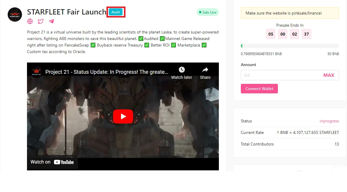 💥Audit badge has been updated! - Project 21 - Medium
