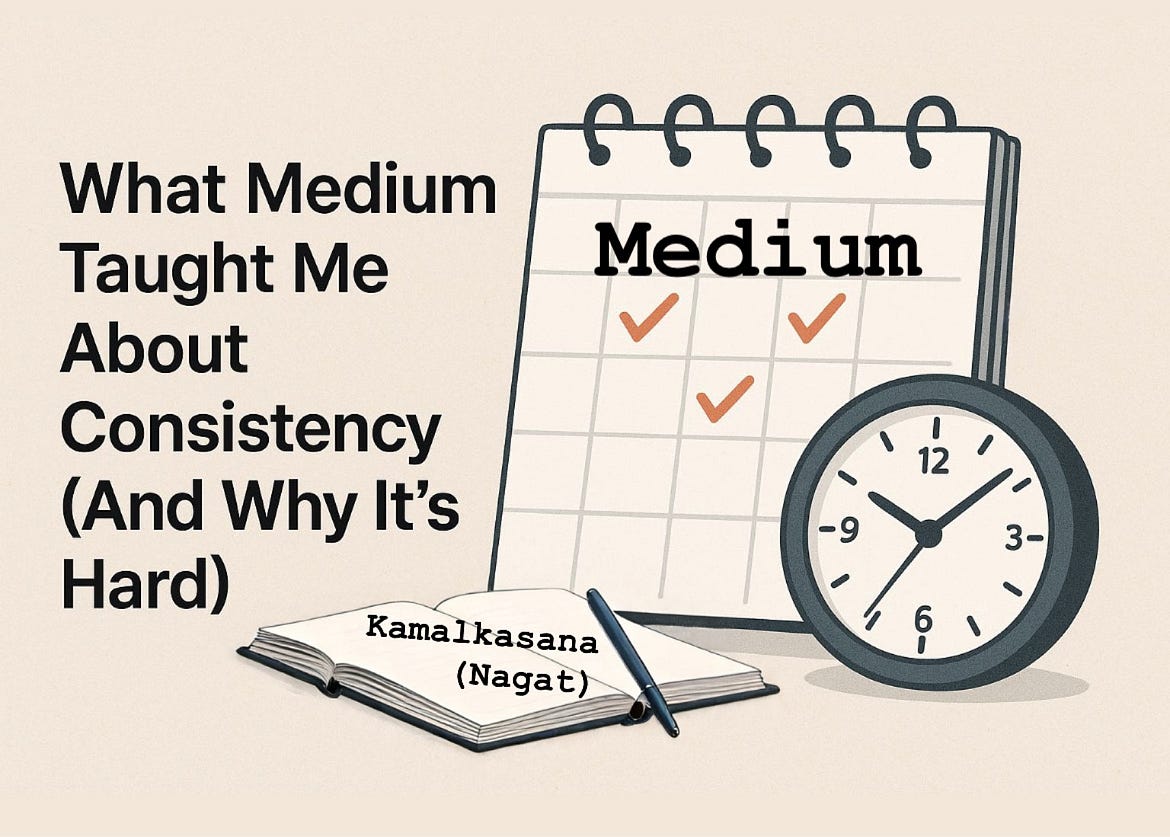 What Medium Taught Me About Consistency (And Why It’s Hard) | by Kamal kasana ( Nagar) | Aug ...