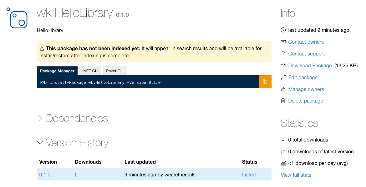 Publish แพ็คเกจ NuGet (.nupkg)ไปที่ nuget.org ด้วย Cake | by wk | Medium
