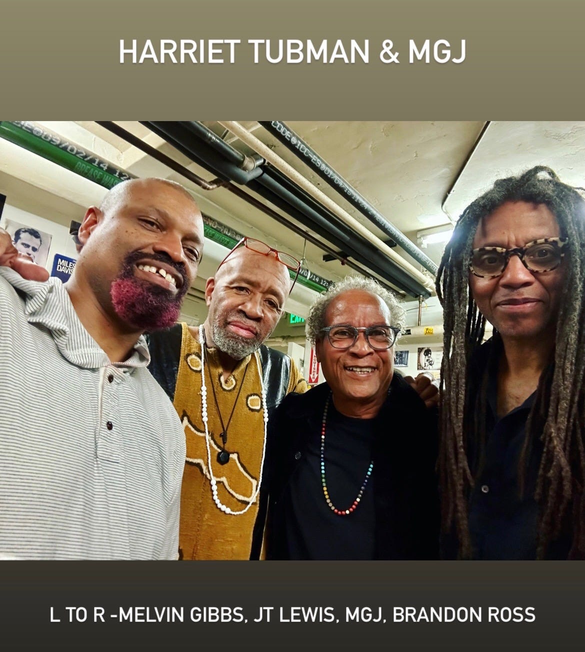 Wow! I heard my friends Harriet Tubman (the band) last week! Their ...