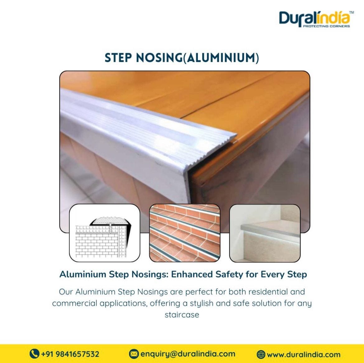 Step Up Your Safety: Aluminium Step Nosings - Duralindia - Medium