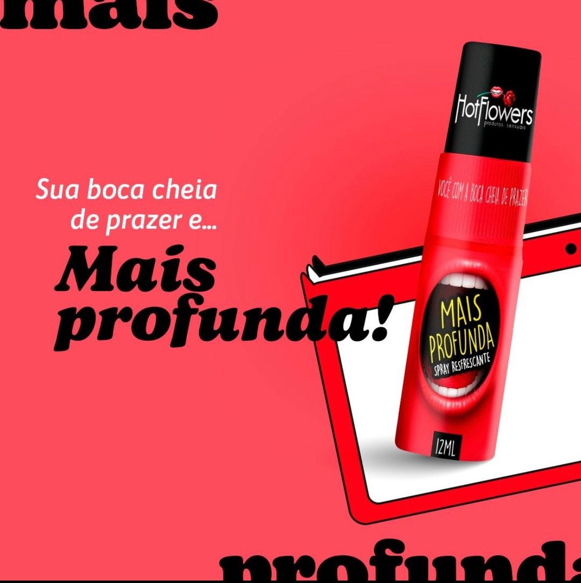 Spray de garganta profunda. Amiga, tenho uma novidade incrível para ...