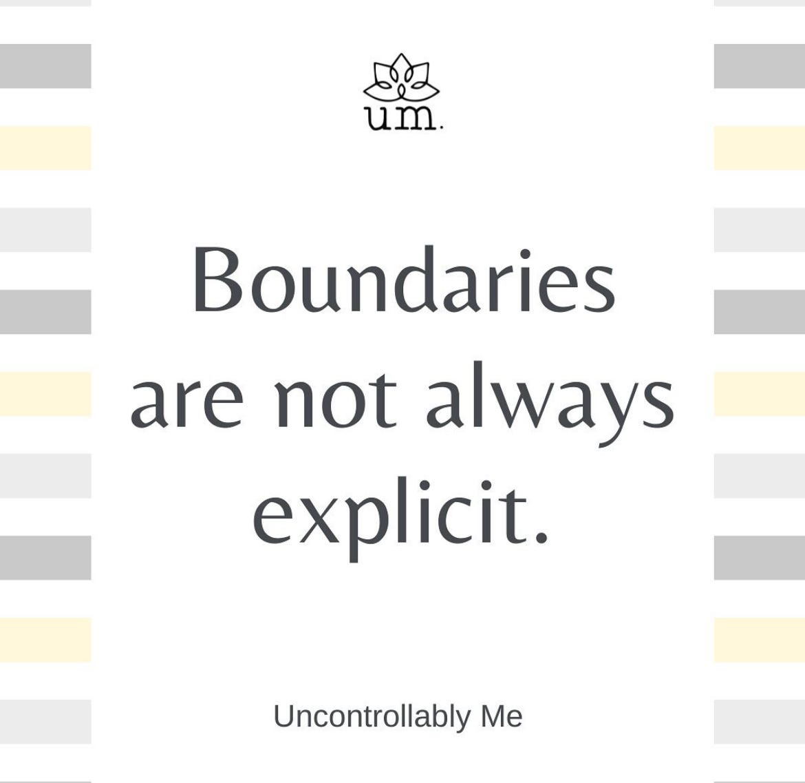 Boundary check!. Boundaries are healthy, clear, acts of… | by Tracy ...