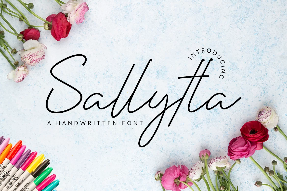 Sallytta — Beautyful Script Font - Robertnorris - Medium
