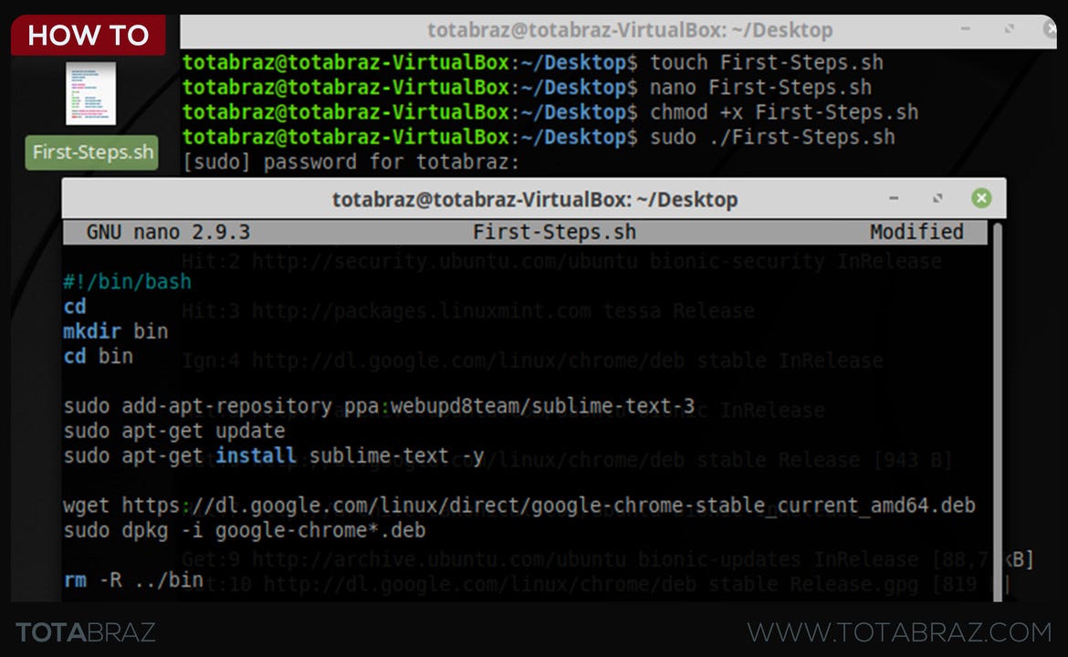 How to: Create and automating tasks using shell scripts [Linux] | by Tota Braz | Medium