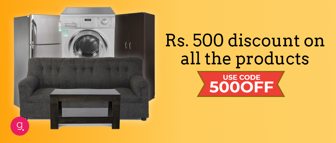 Rs. 500 discount on all the products | by Guarented Rentals | Medium