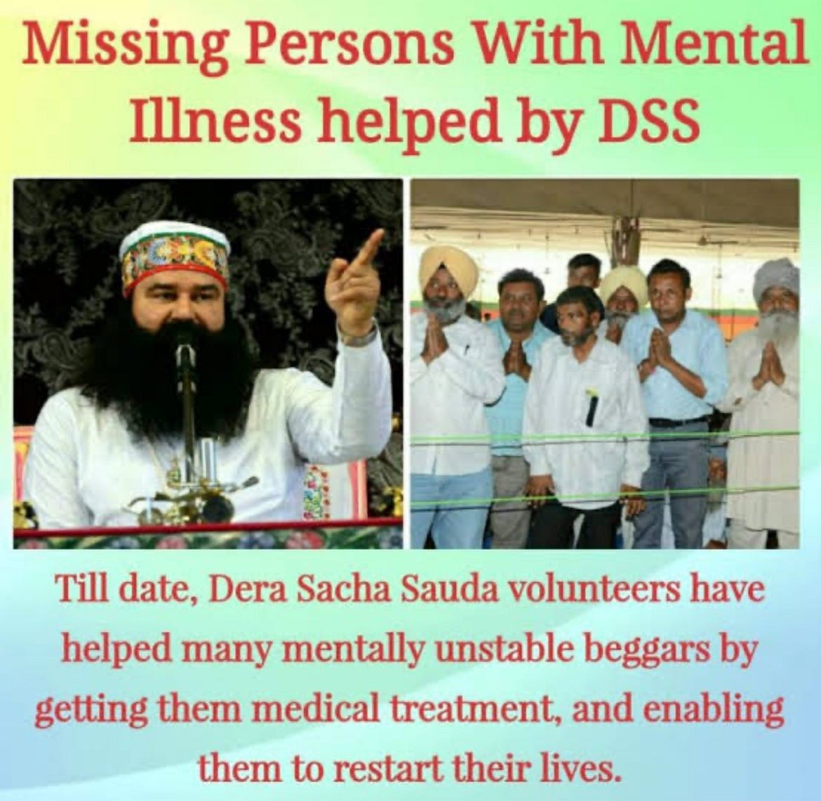 Dera Sacha Sauda’s Mission to Rehabilitate and Reintegrate the ...