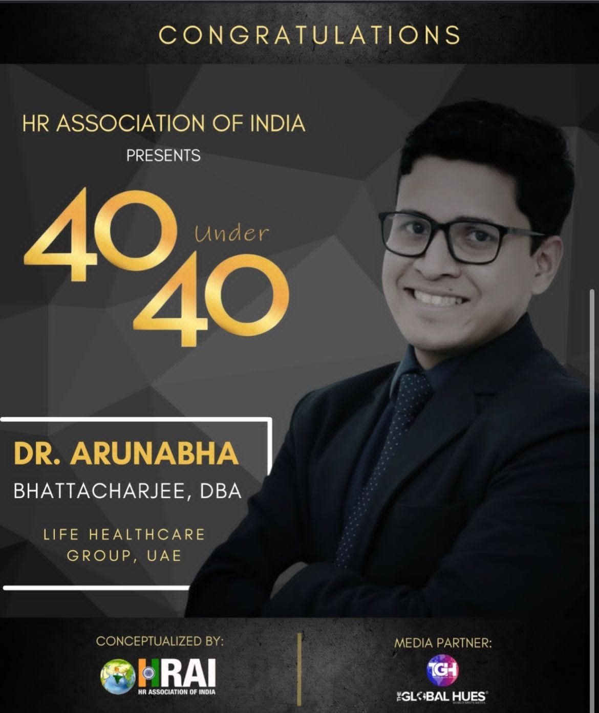Assam’s Dr. Arunabha Bhattacharjee, DBA, Honored as ’40 under 40 HR ...