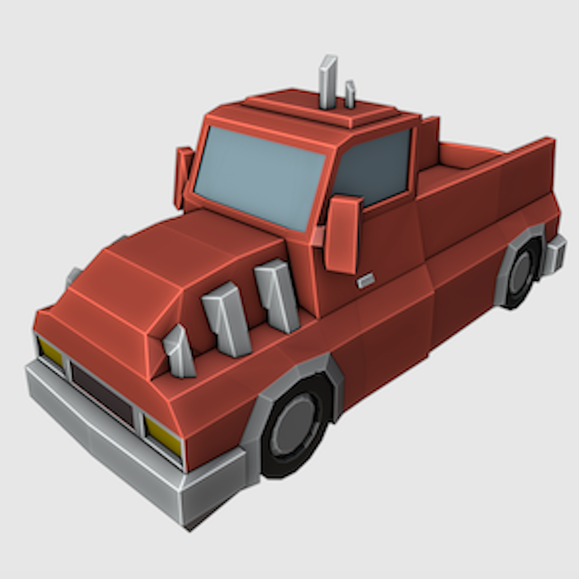 Low-poly model in Blender: “the pickup” | by Mina Pêcheux | Nerd For ...