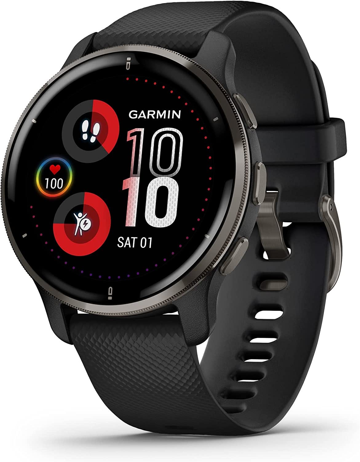 Garmin 010–02496–01 Venu 2 Plus, GPS Smartwatch with Call and Text ...