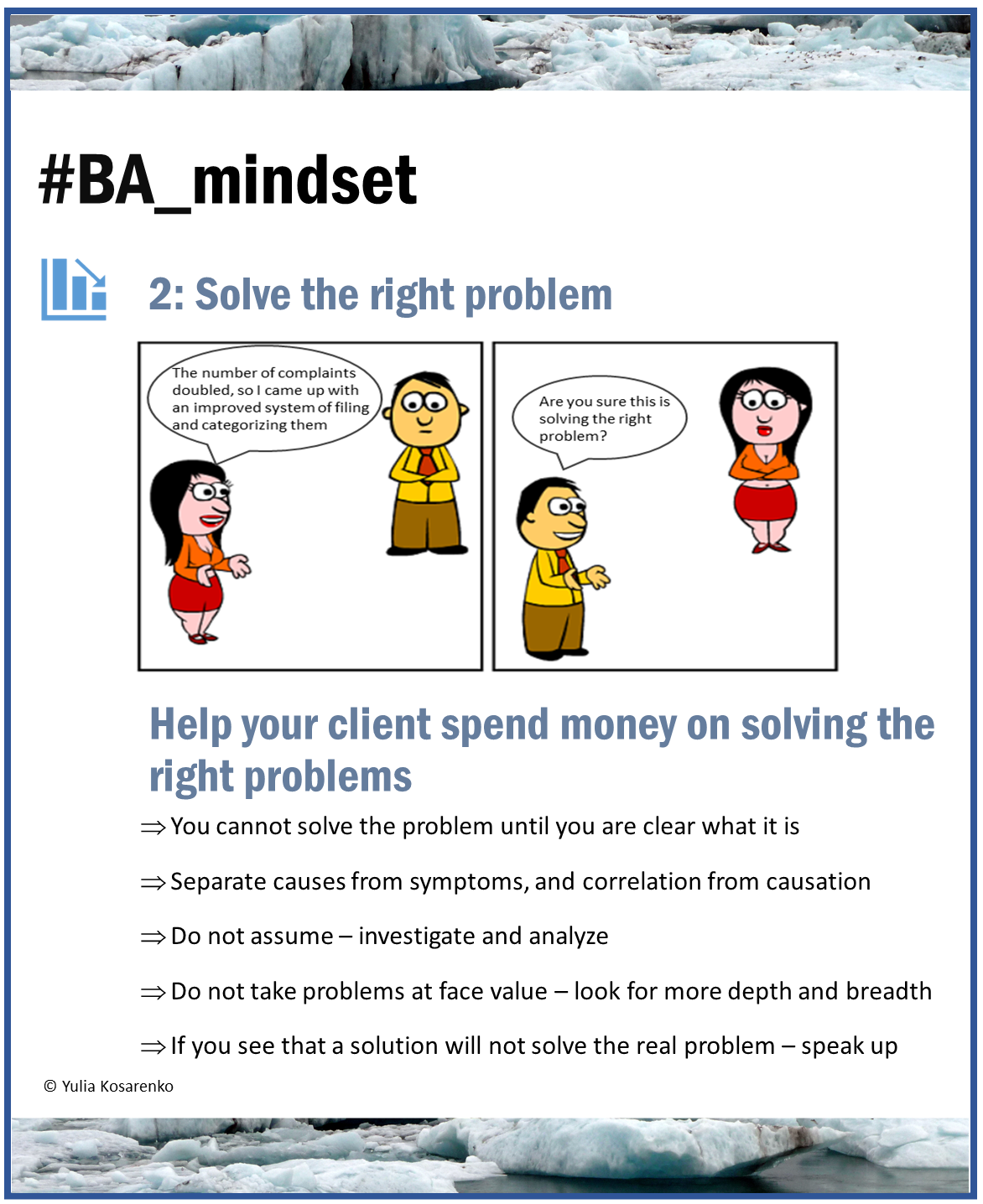 BA Mindset: Solve the Right Problem | by Yulia Kosarenko | Business ...