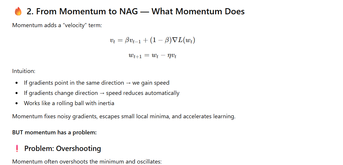 🚀 Nesterov Accelerated Gradient (NAG): The Smarter, Faster Momentum ...