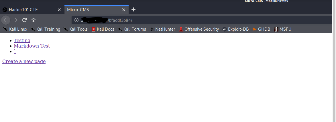 My first CTF write up — HackerOne(hacker101 Micro CMS v1) | by William Vivas | Medium