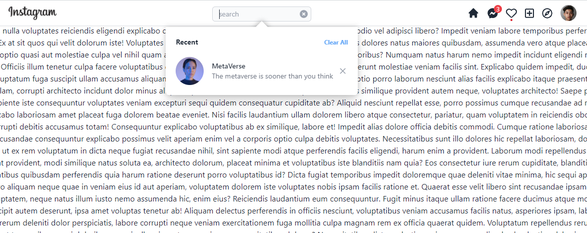 React Nextjs Create Instagram Header And Tooltip Ui Clone Part 1 By Ckmobile Geek Culture