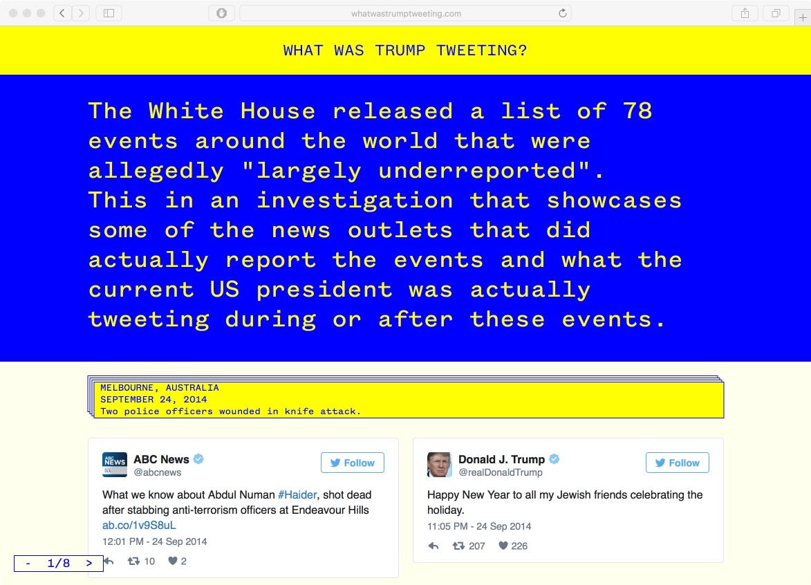 What was Trump tweeting?. The White House released a list of 78… | by ...