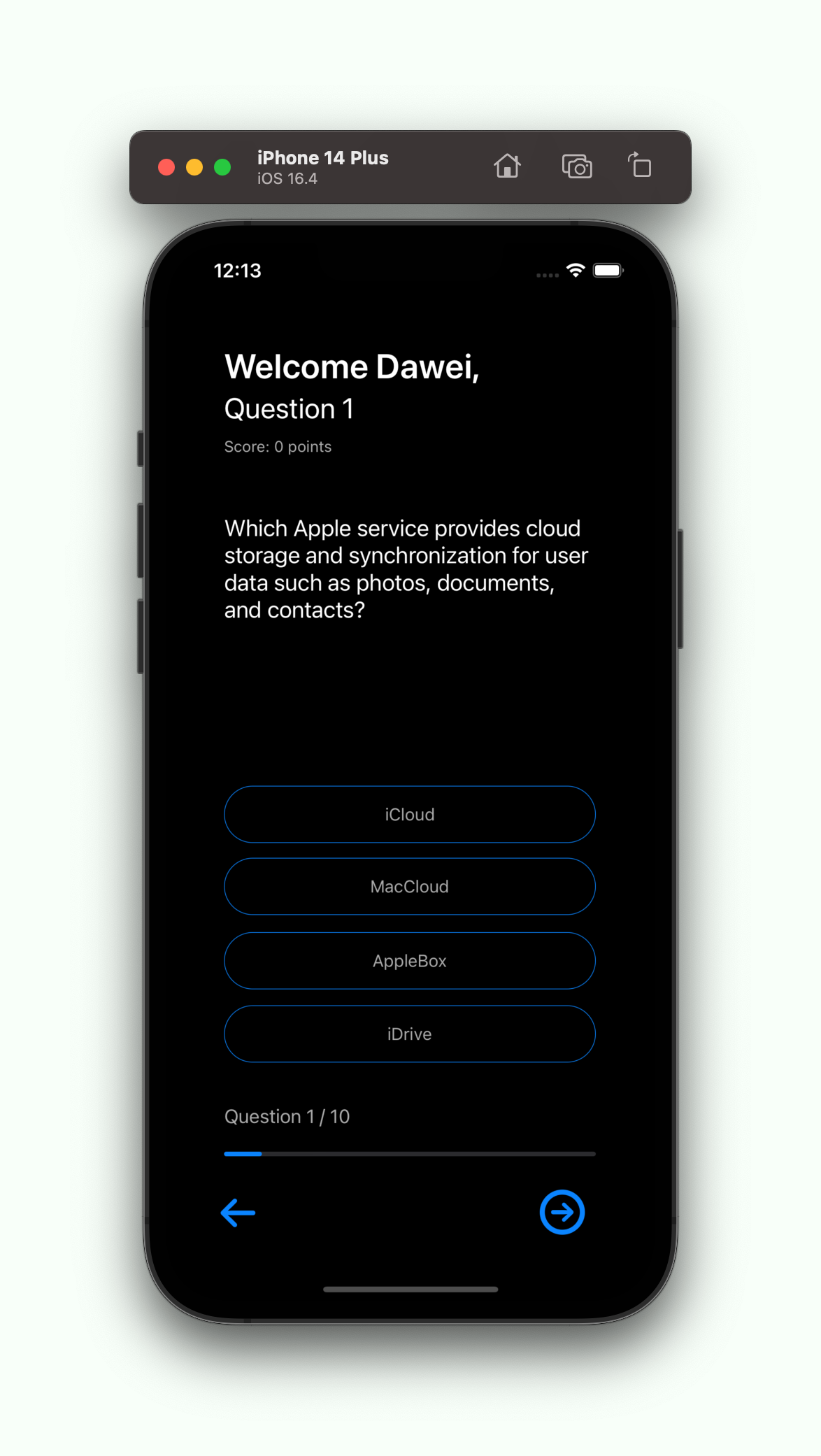 HW#36 Multiple Choice(選擇題). Hello everyone, | by Dawei | 彼得潘的 Swift iOS App 開發教室 | Oct, 2023 ...