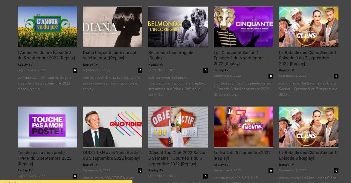 Replay TV du 05 Septembre 2022 Gratuitement | by TPMP_REPLAY | Medium