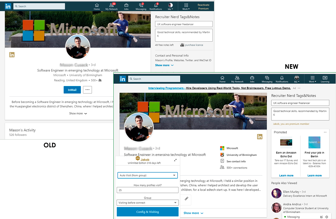 Are you ready for the new LinkedIn design? | by Recruiter Nerd for LN ...