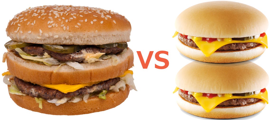 Real Big Mac Vs Ad