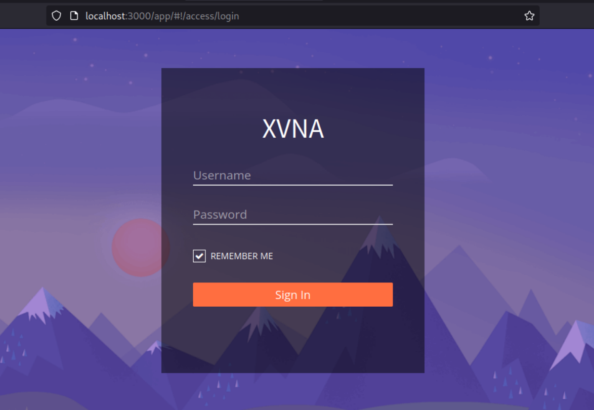 Xvna Xvmna Web Application Xvna Lab Setup Xvna Setup Xvna Lab Setup In Localhost Xvna 7417