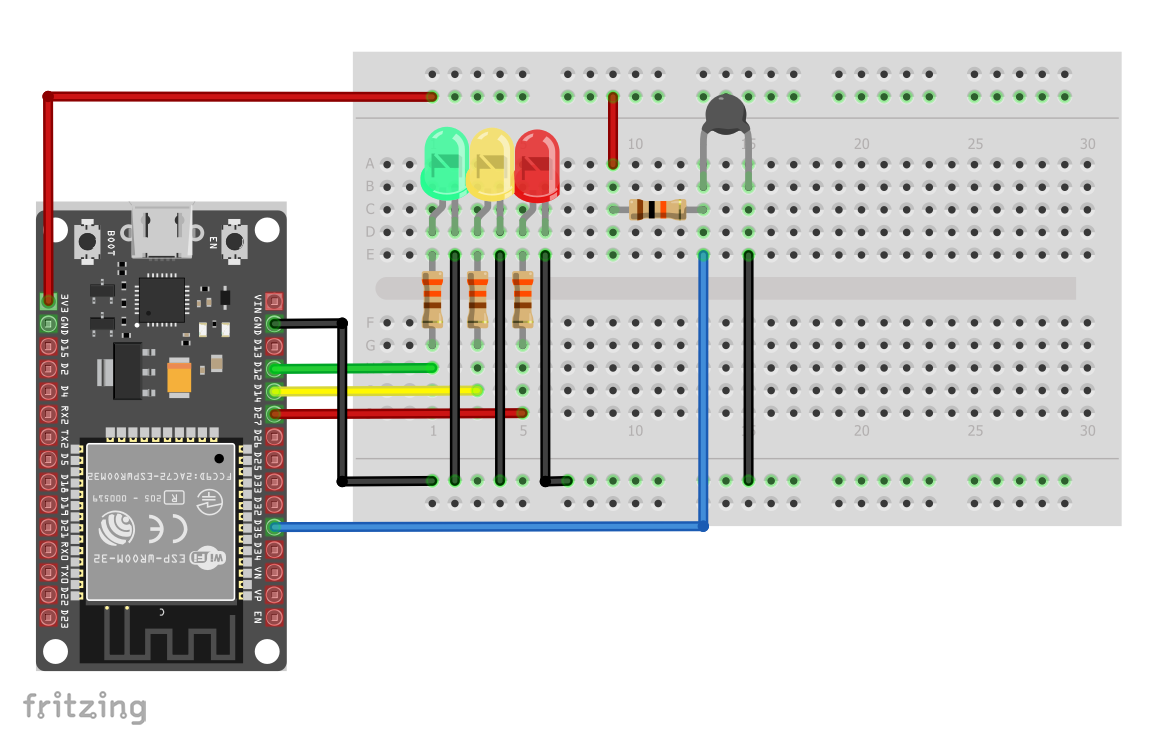 บทที่ 5.1 ESP32 อ่านค่าเซนเซอร์อุณหภูมิ เทอร์มิสเตอร์ (NTC) แสดงผล LED ...