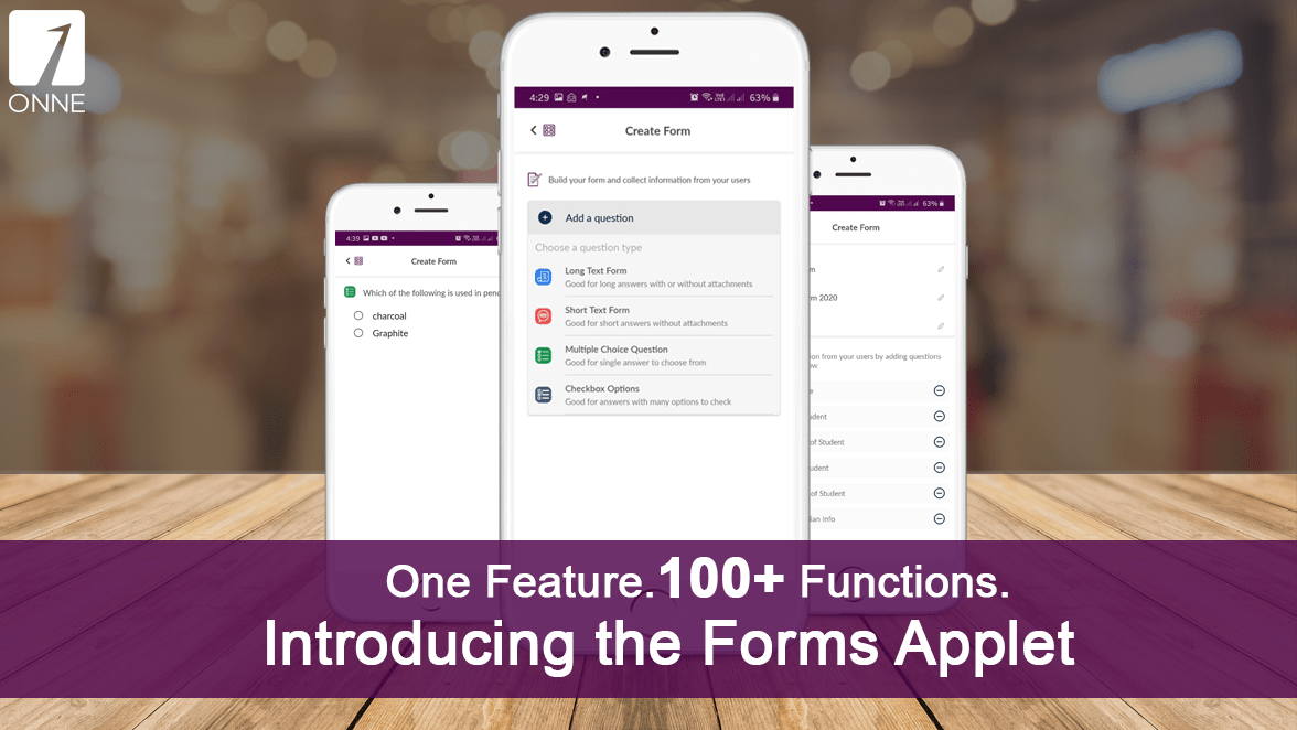 One Feature. 100+ Functions. Introducing the Forms Applet | Onne Blog ...