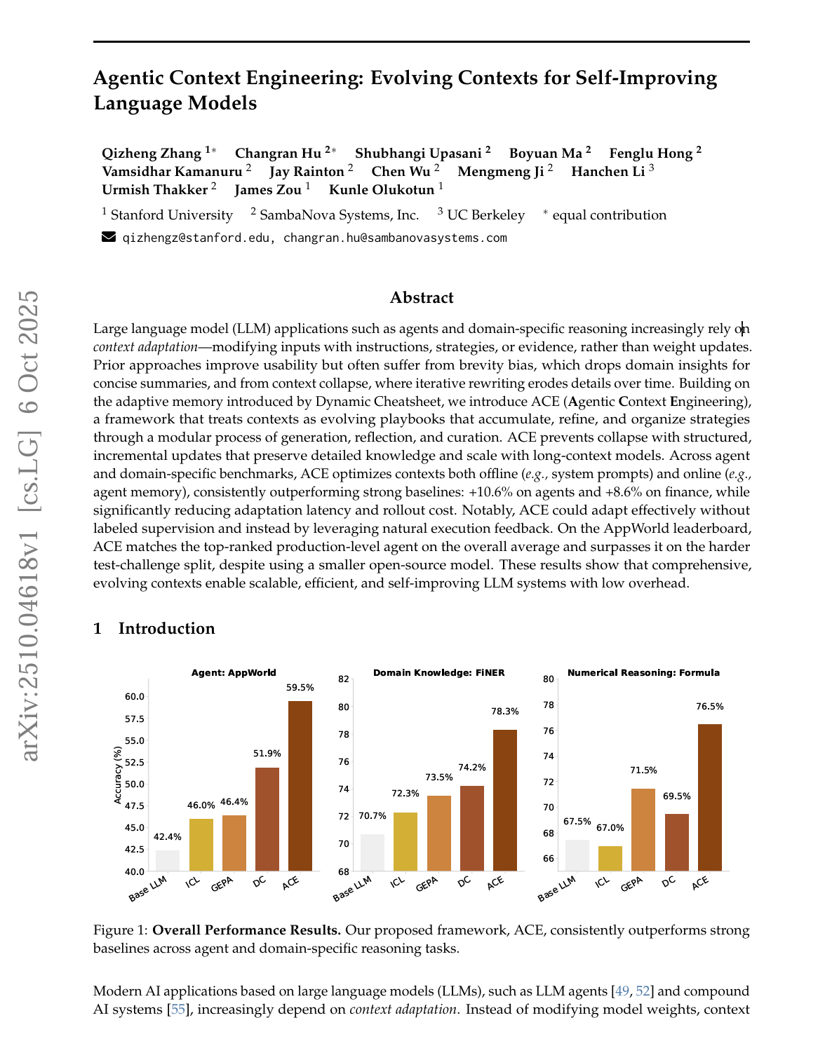 Agentic Context Engineering: playbooks, not prompts | by Adnan Masood ...