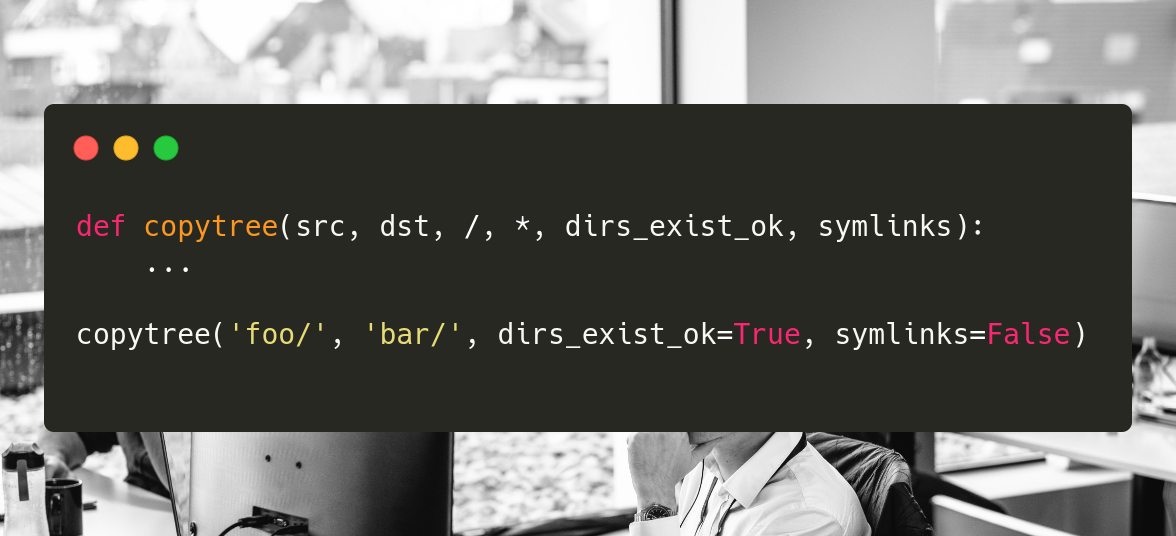 Designing Better Python Interfaces With Keyword Only Arguments By Robbe Sneyders Ml6team