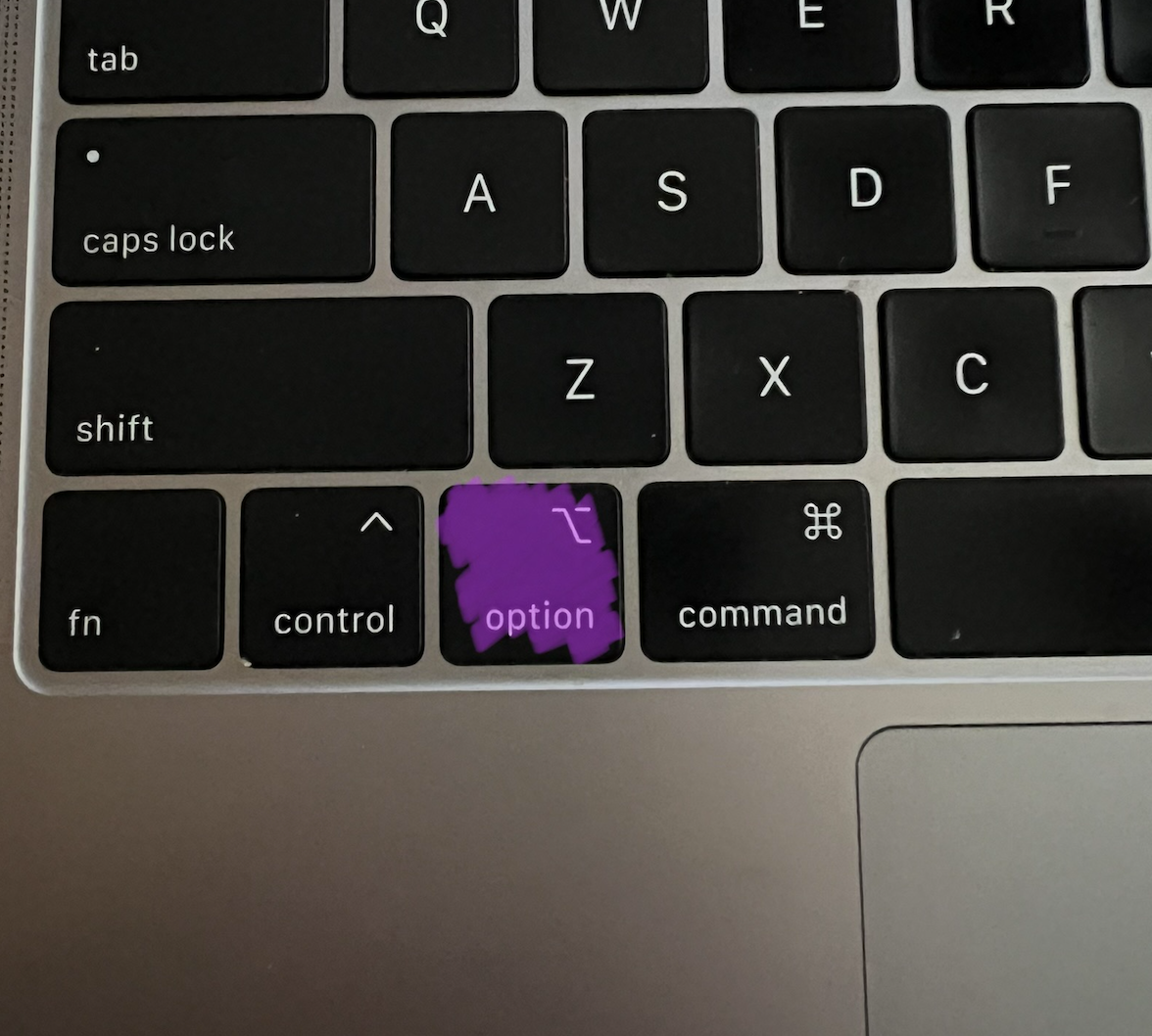 The Option Key Is Your Friend. I have long neglected areas of my… | by ...