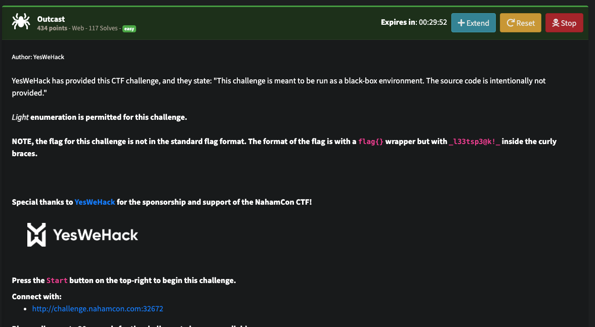 OutCast WriteUp — NahamCon 2025 CTF | by gobbledy | Medium