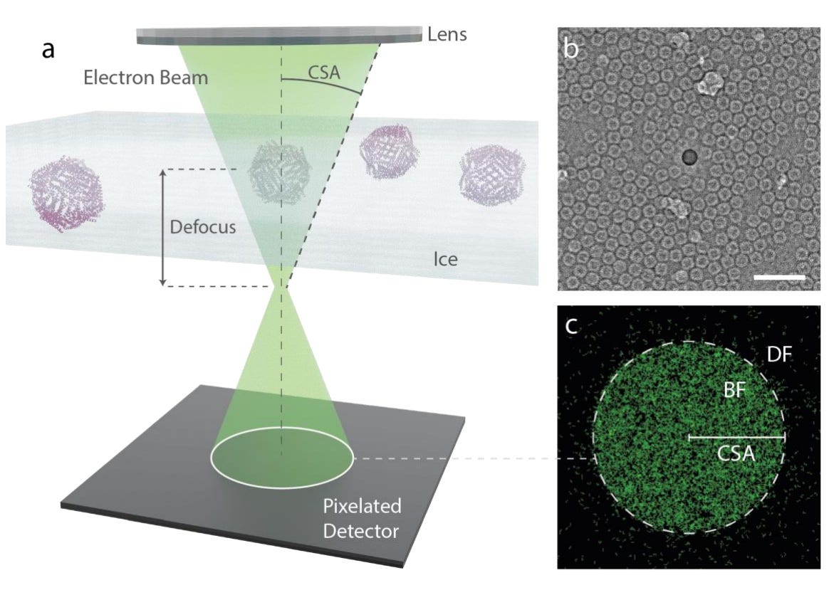 Low-dose cryo-electron ptychography of proteins at sub-nanometer resolution | by Axial | Medium