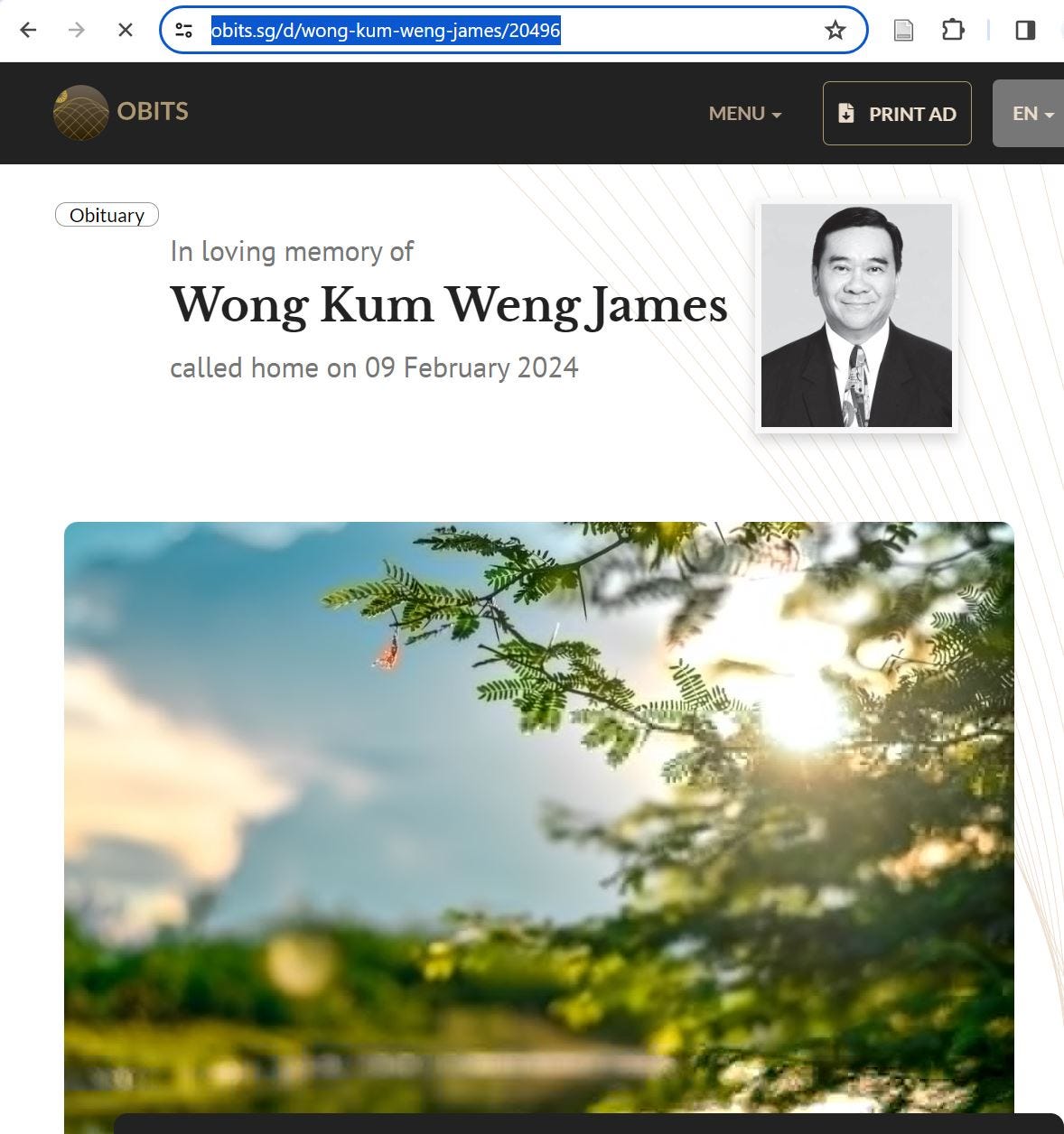 Rest In Peace, my Uncle James…. Two days ago, I attended my uncle’s… | by Dr. Daniel Koh | Medium