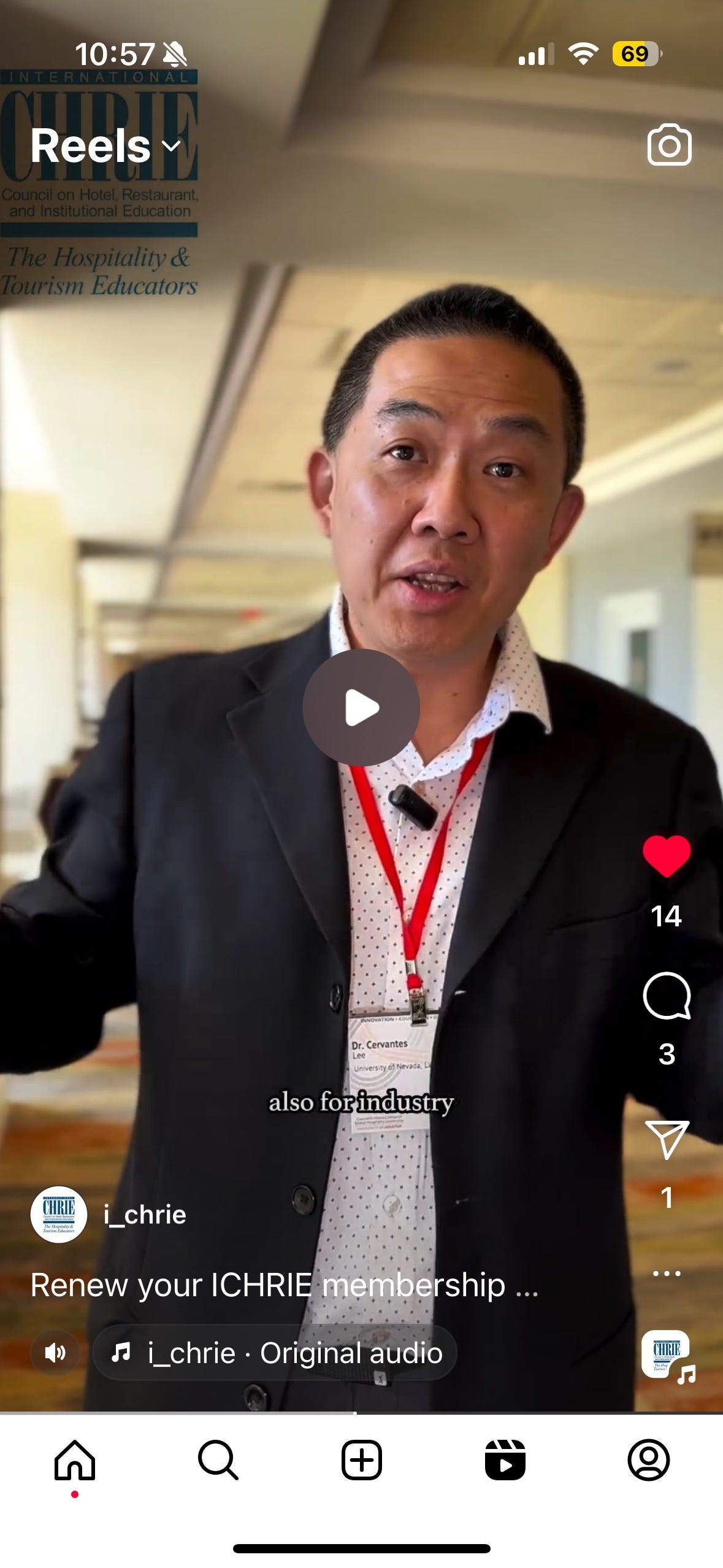 Join iCHRIE, Global Hospitality Research Council - Dr. Cervantes Lee ...