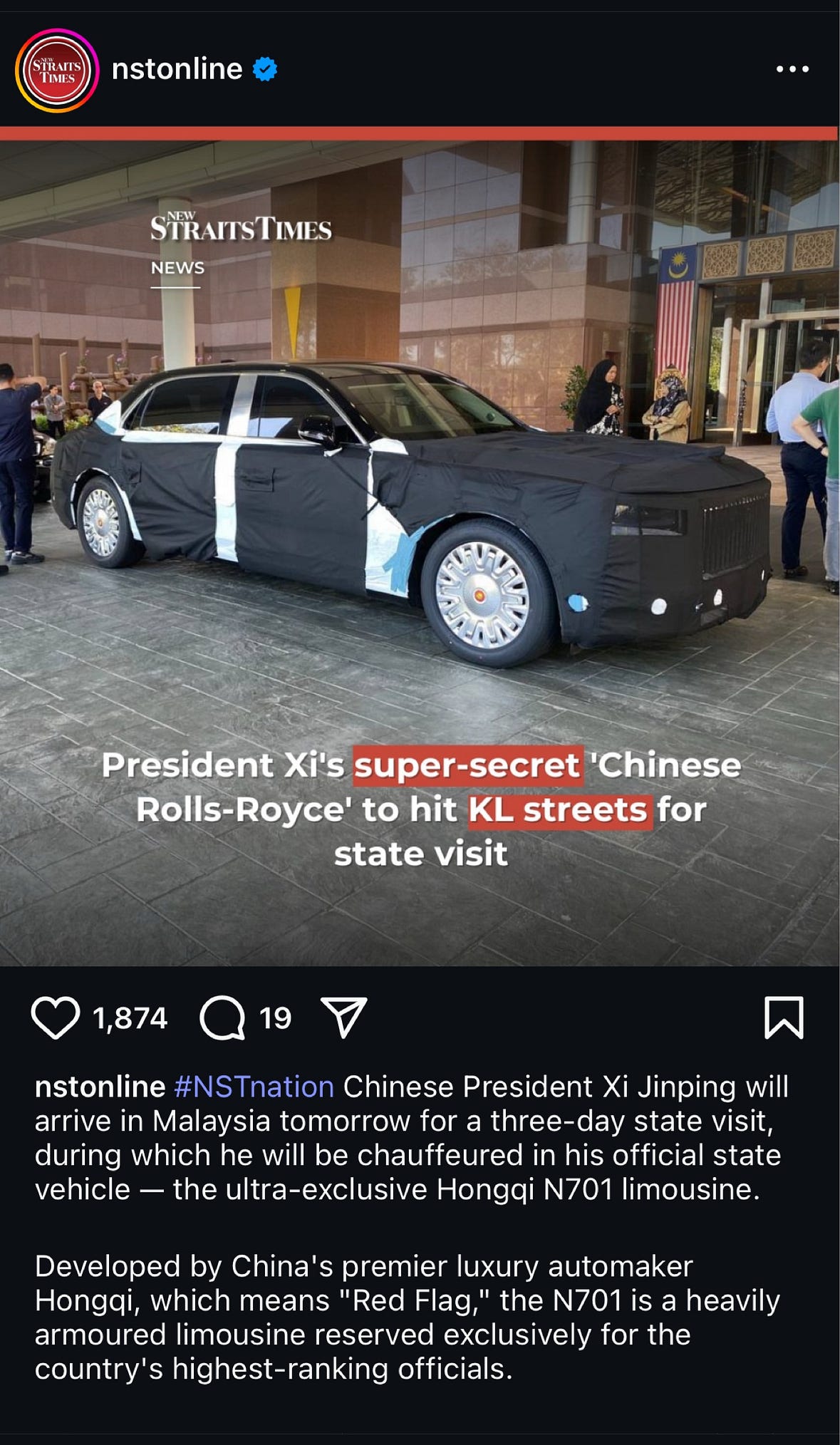 Follow-up Investigation: Chinese President’s Official Car Hongqi N701 | by Jacque Rainey | OSINT ...