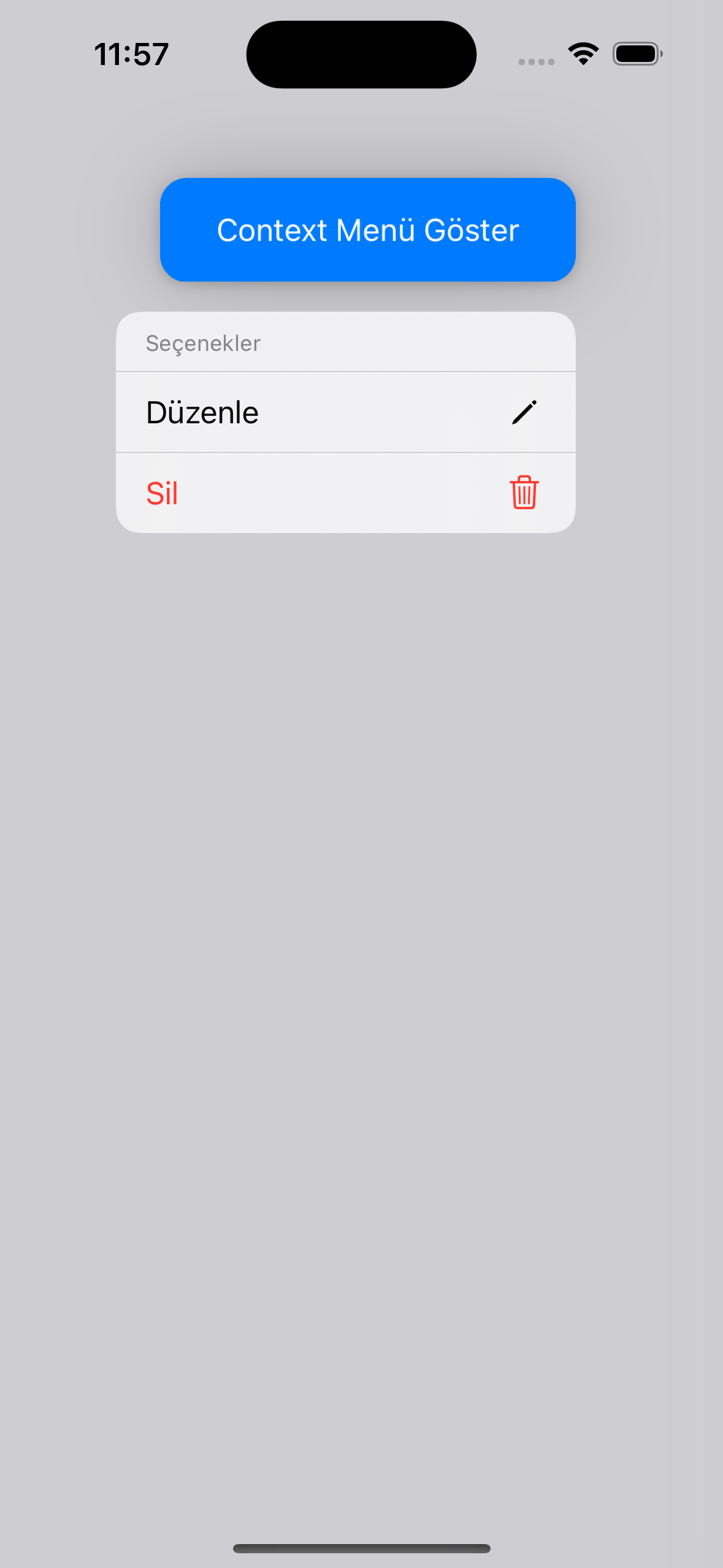 Context Menüler: iOS Uygulamalarında Kullanımı | by Gaye Uğur | Medium