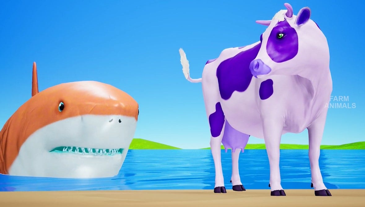 Tiny Cow & Giant Rat — Magical Thunder ⚡ Farm Diorama - Farm animals ...